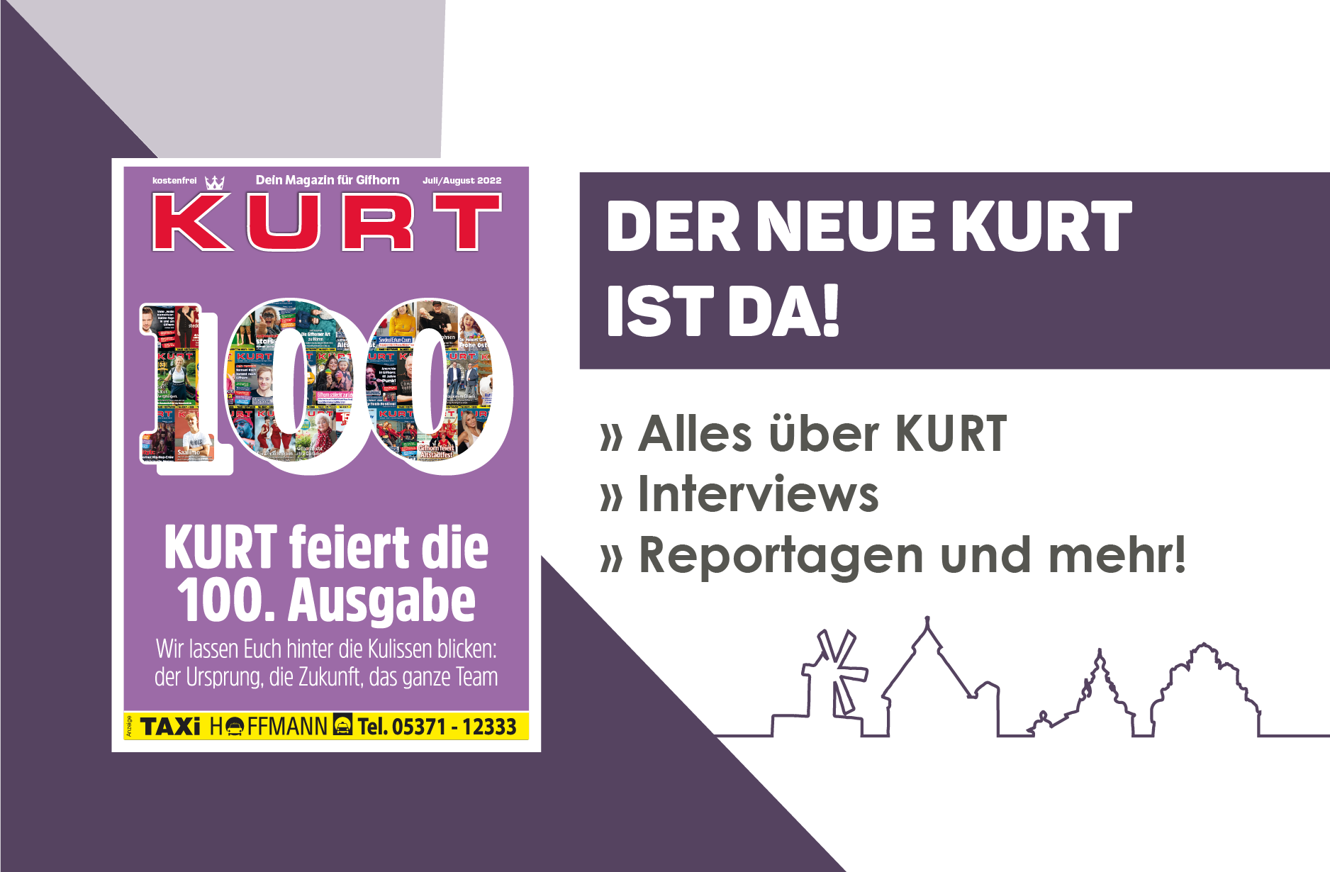 Hoch die Tassen: Die 100. Ausgabe von Eurem Gifhorner Stadtmagazin KURT ...